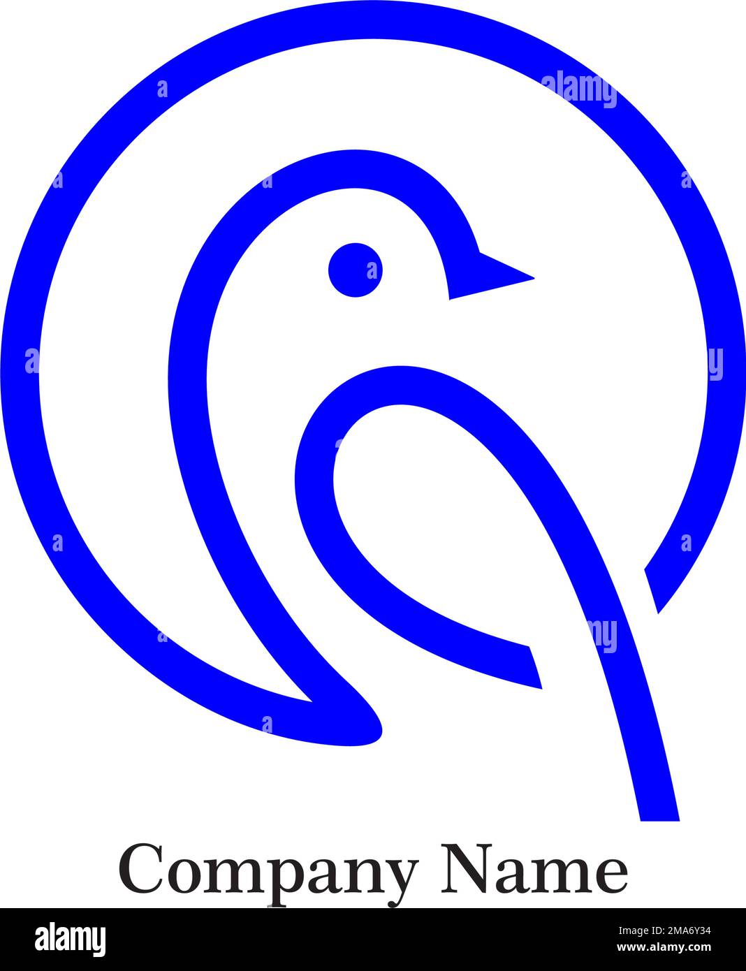 An abstract blue bird design Stock Vector Image & Art - Alamy