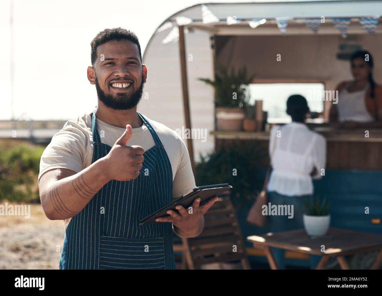 Ive never been more proud of myself. a business owner giving the thumbs ...