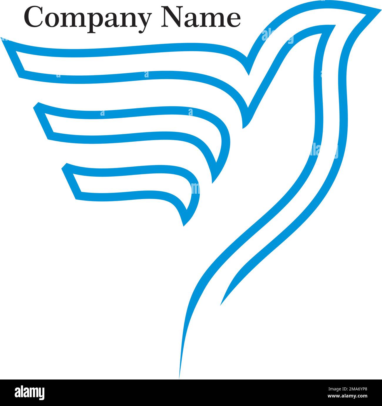 A Blue bird logo design Stock Vector Image & Art - Alamy