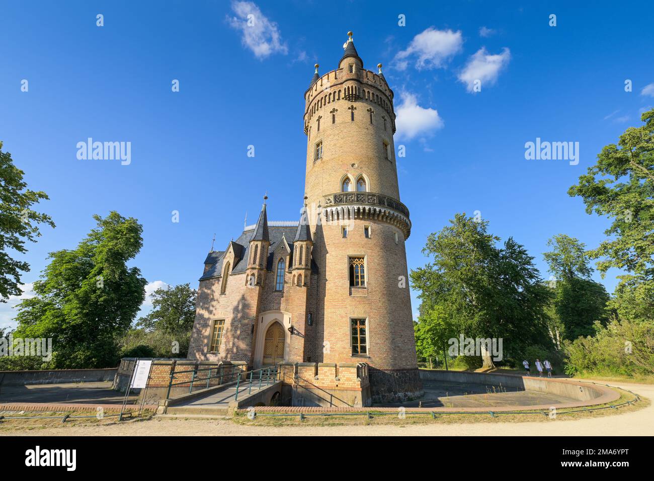 Flatow Tower, Park Babelsberg, Potsdam, Brandenburg, Germany Stock ...