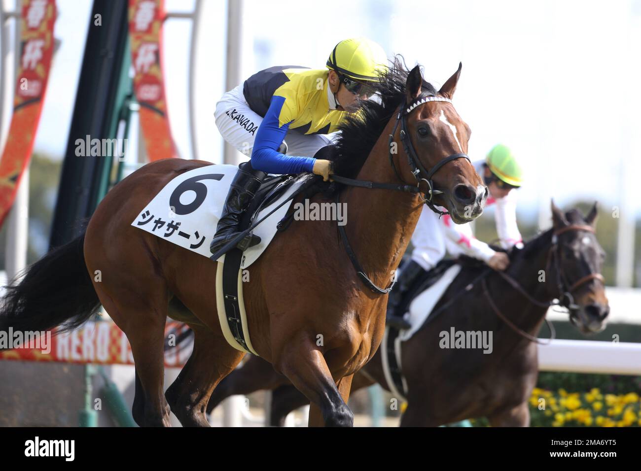 Aichi, Japan. 15th Jan, 2023. Shazzan and Yuga Kawada win the Chukyo 5R ...