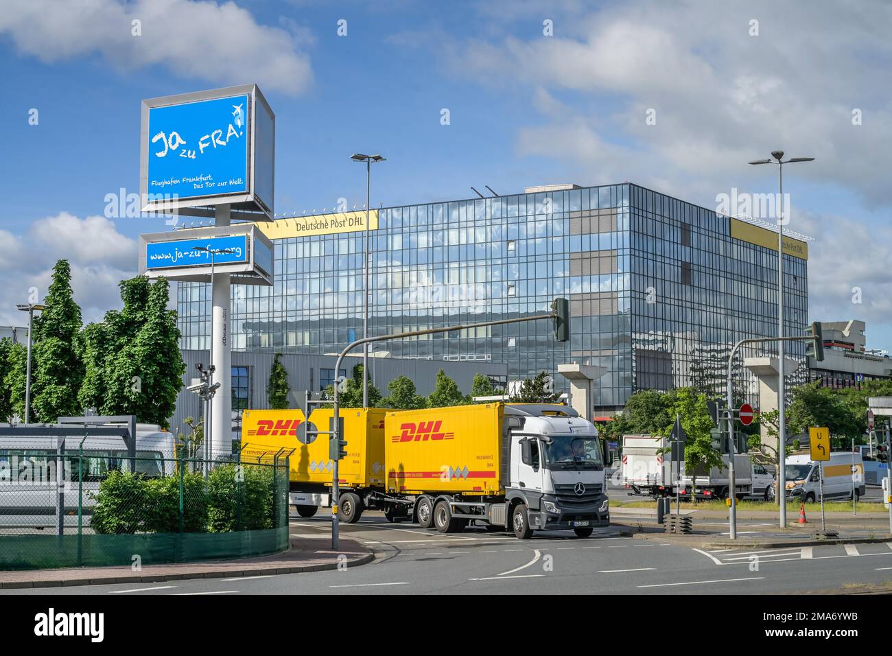DHL Deutsche Post Freight, Airport, Frankfurt am Main, Hesse, Germany ...
