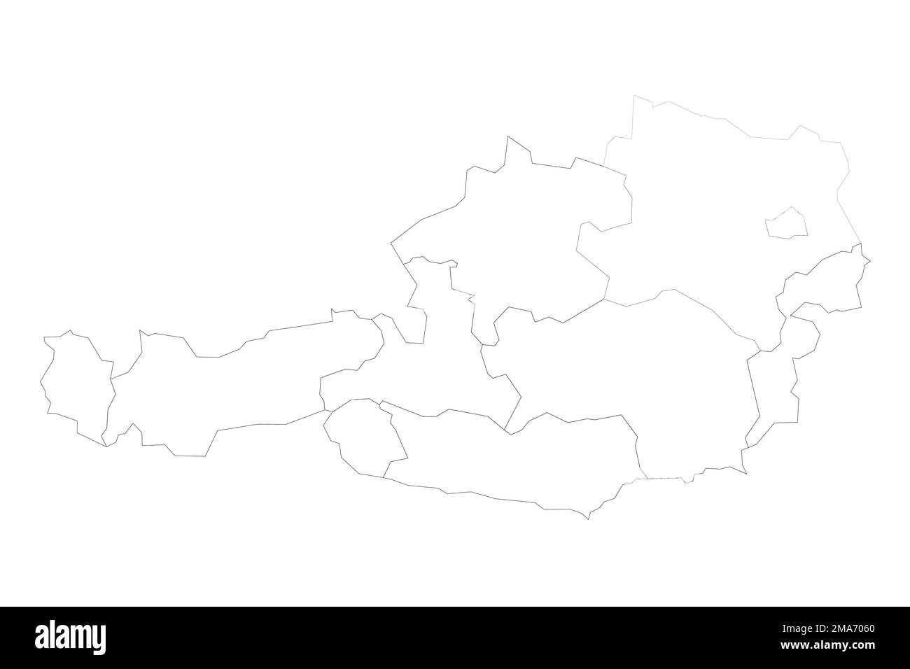 Austria political map of administrative divisions Stock Vector Image ...