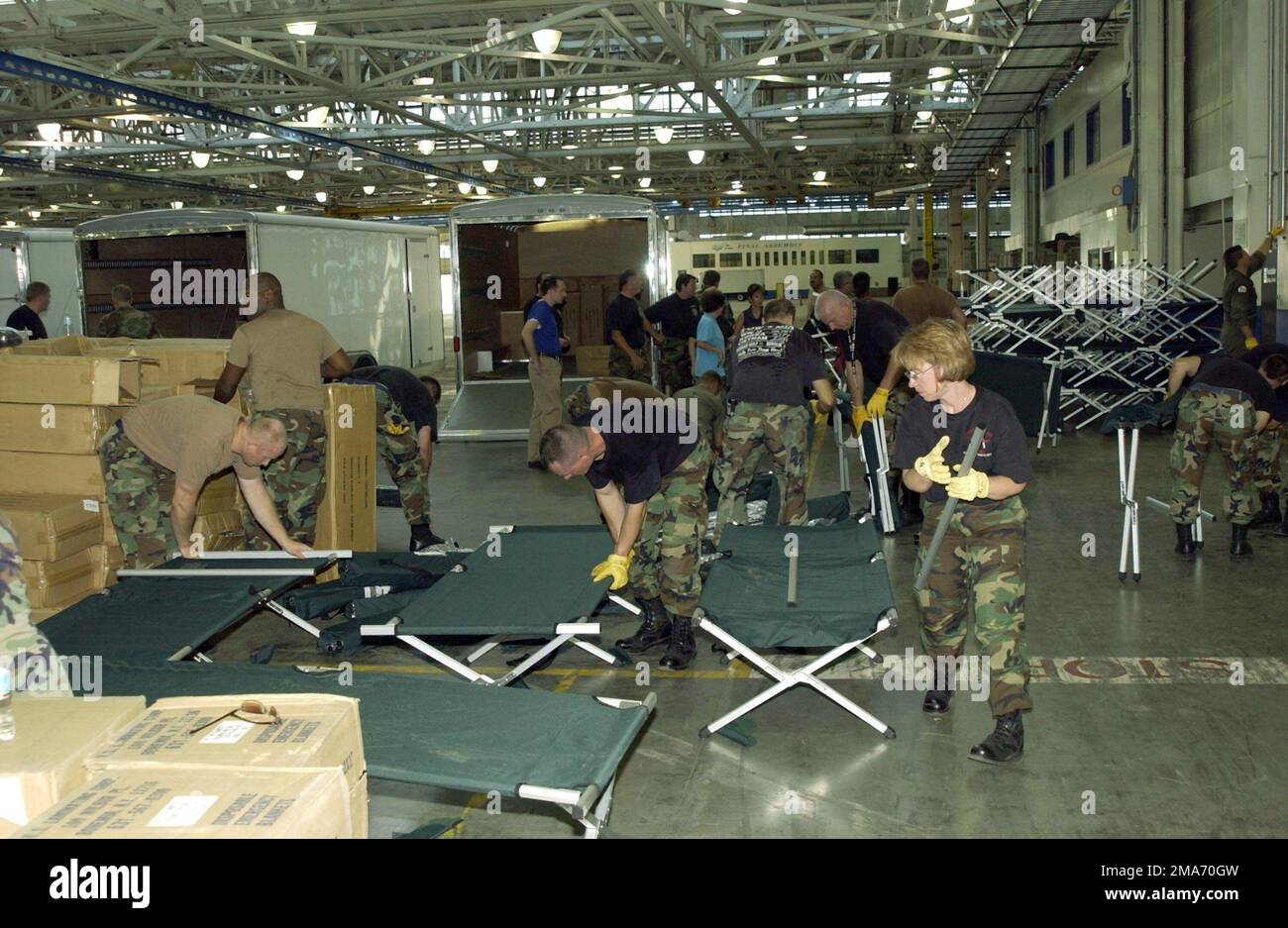 US Air Force (USAF) personnel with the 131st Fighter Wing (FW ...