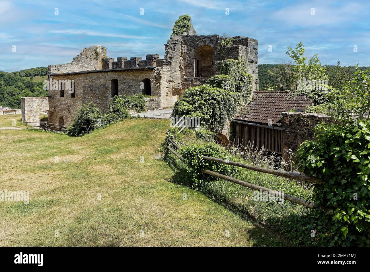 Pappenheim Castle, built around 1140, Spornburg, Pallas, ruins, former ...