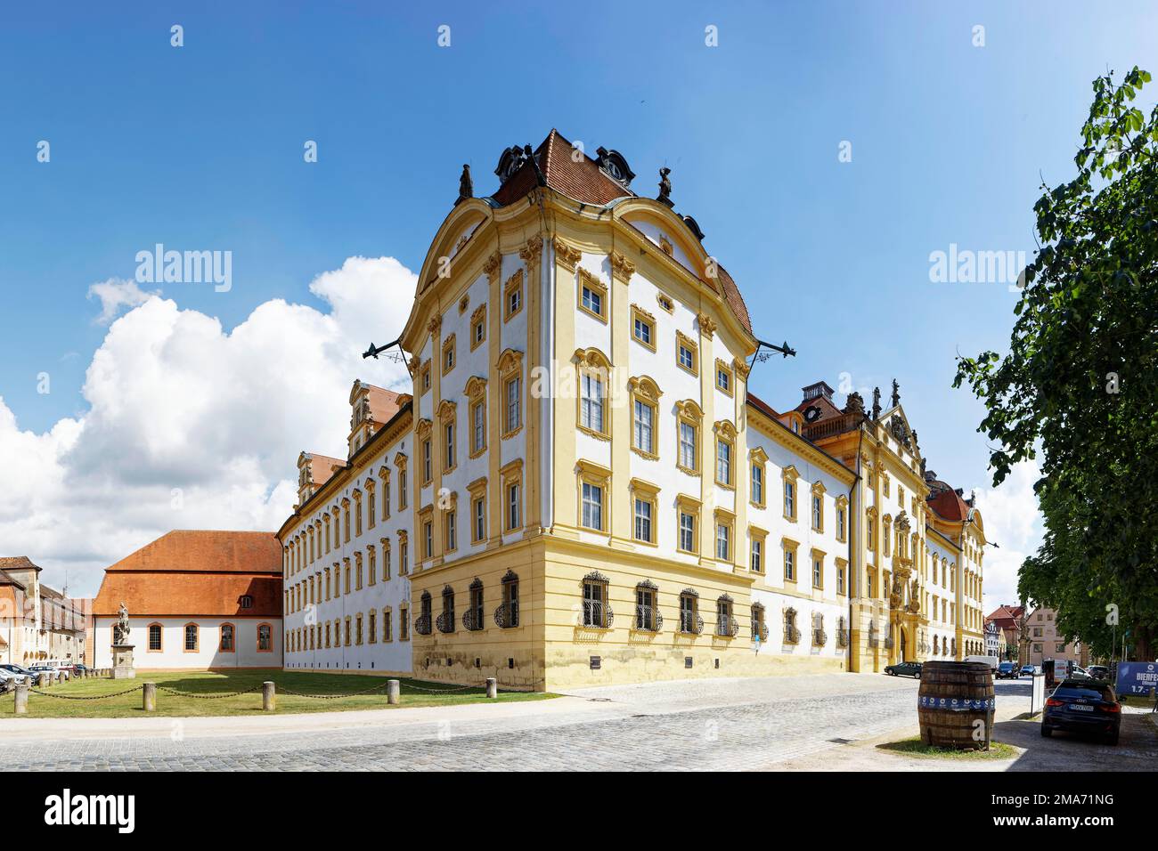 Approach from the west, Pflasterstrasse, Ellingen Residence, built 1708 ...