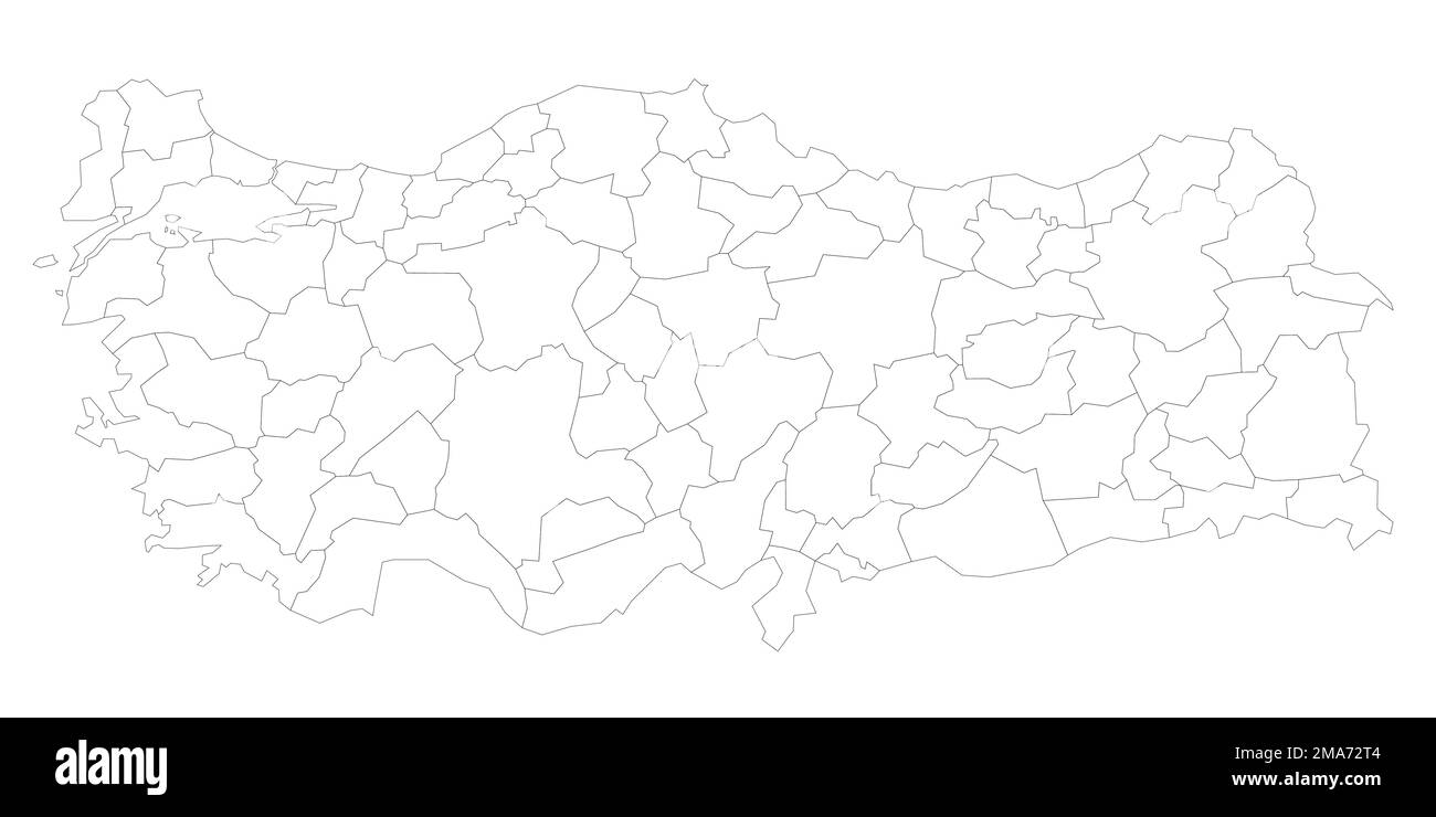 Turkey political map of administrative divisions Stock Vector Image ...