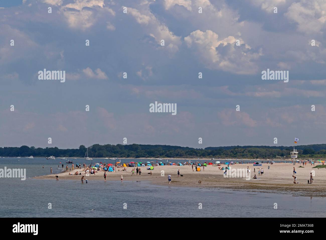 Beach, Priwall, Travemuende, Luebeck, Schleswig-Holstein, Germany Stock ...