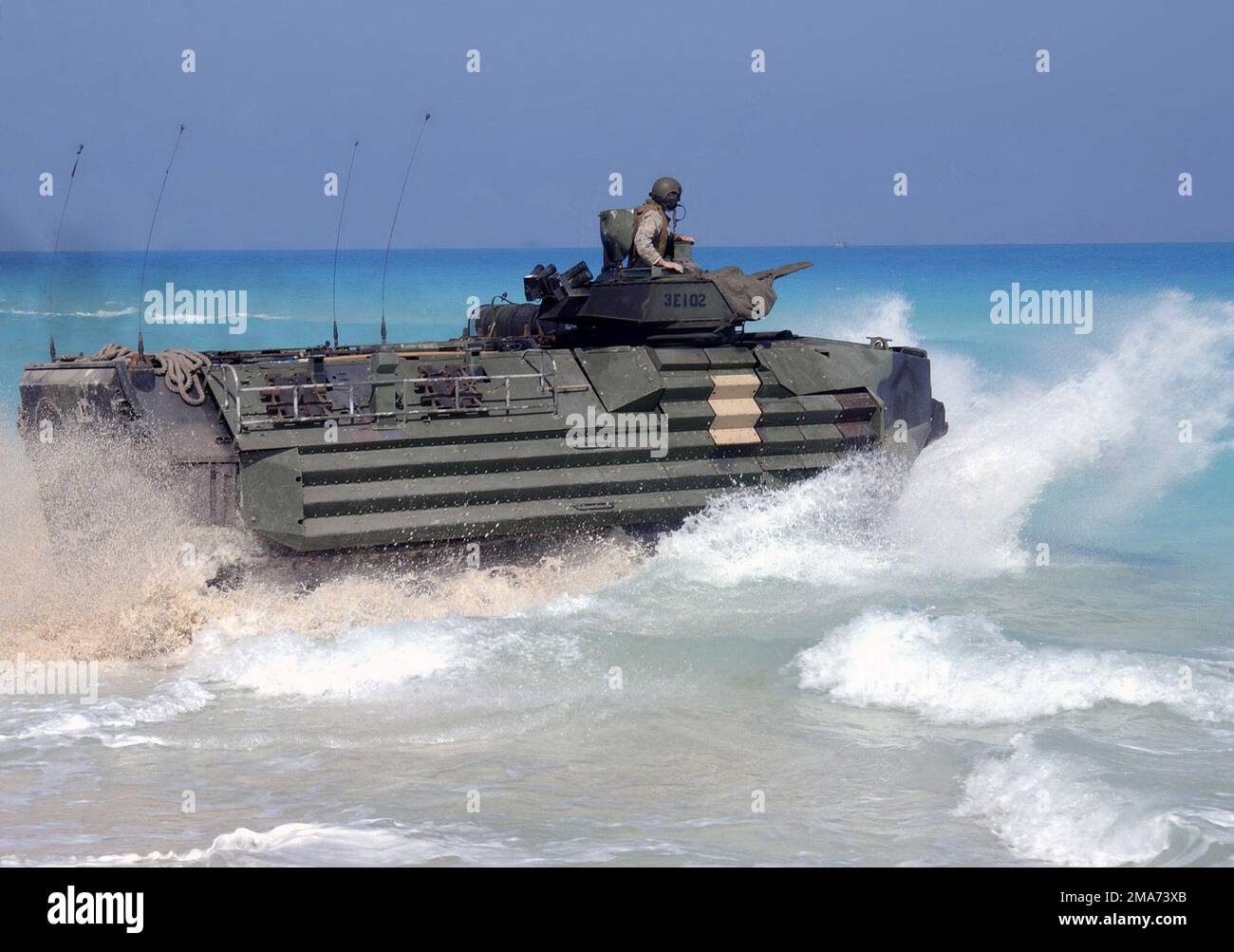 US Marine Corps (USMC) Marines AAV7A1 Assault Amphibian Vehicles from ...