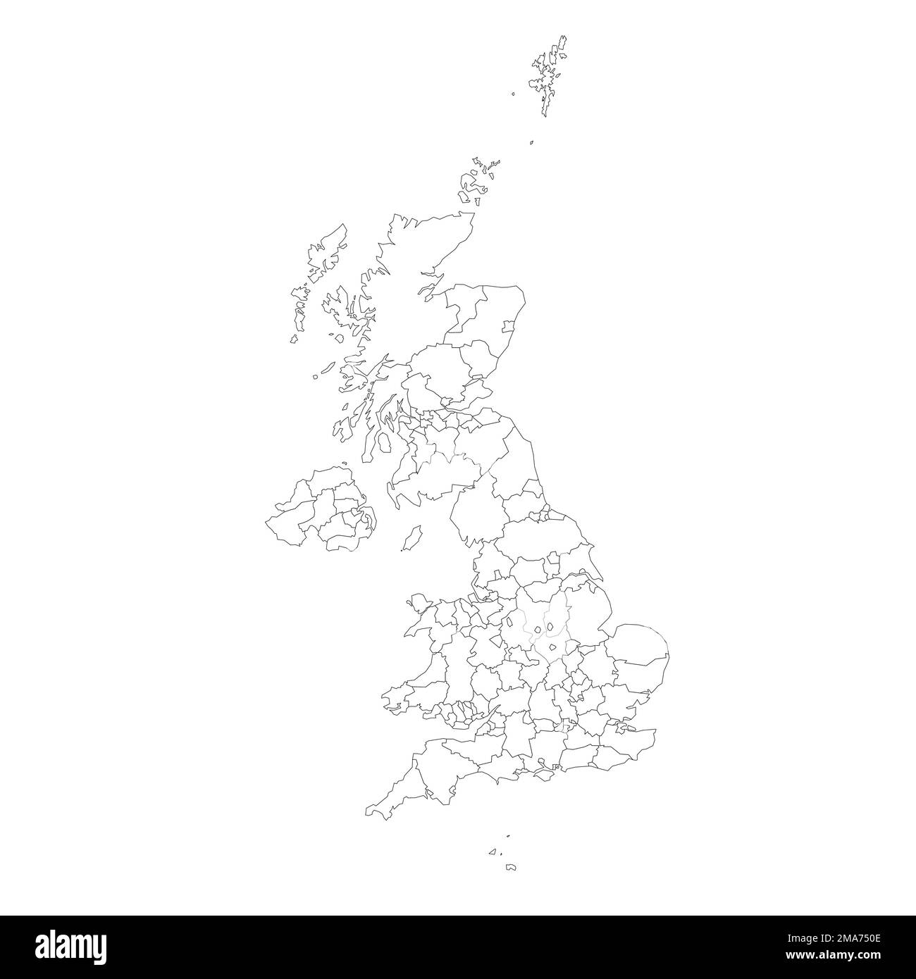 Northern ireland counties vector map hi-res stock photography and ...