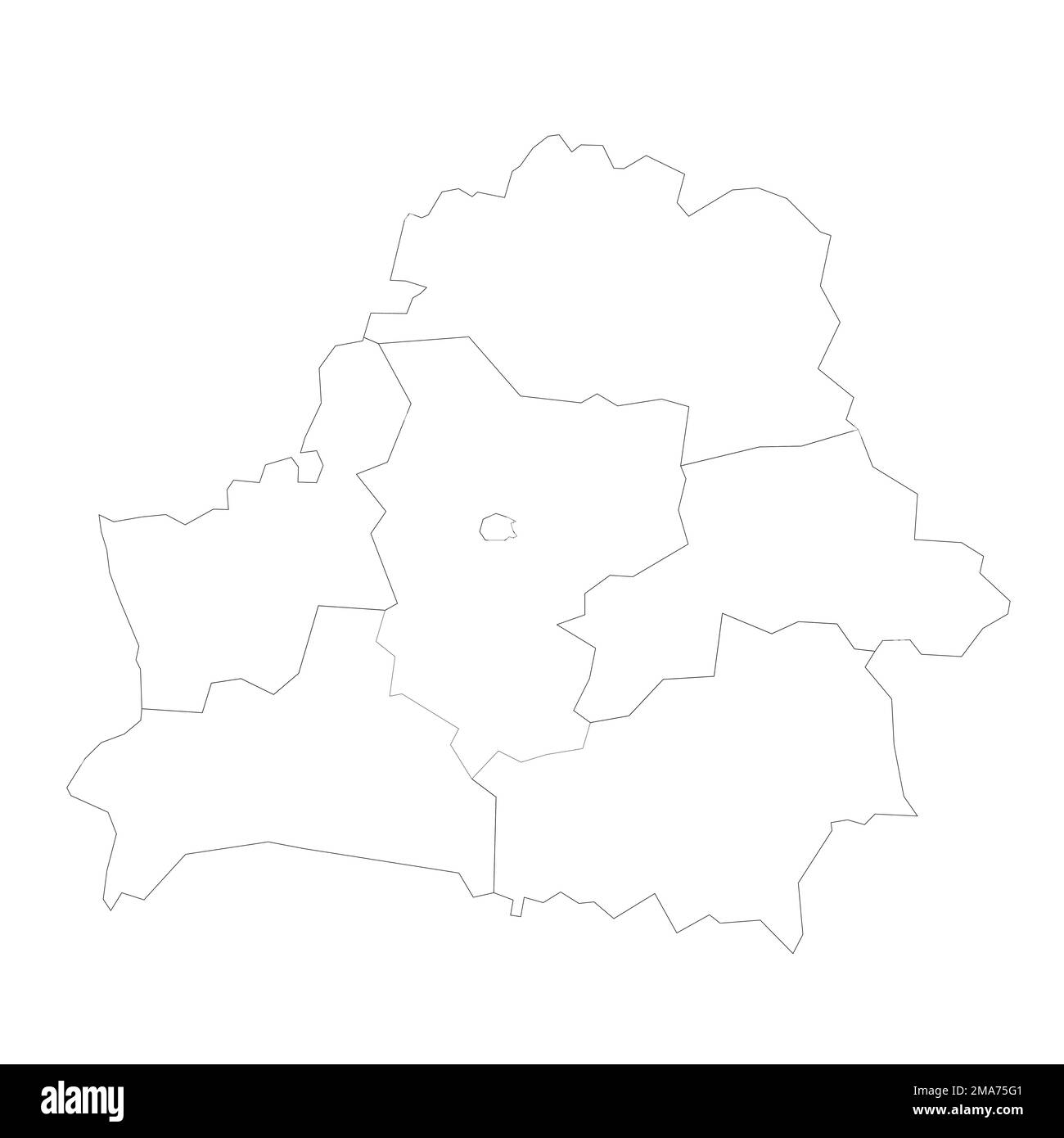 Belarus political map of administrative divisions Stock Vector Image ...