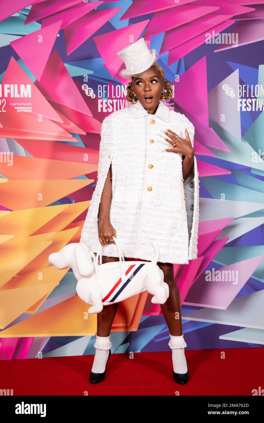 Janelle Monae poses for photographers upon arrival at the photo call for the film 'Glass Onion ...