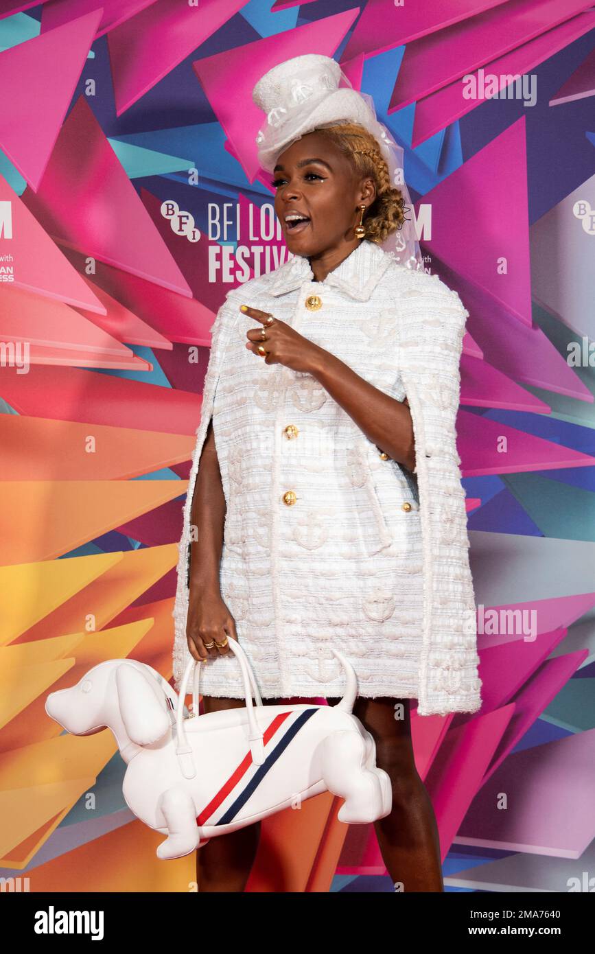 Janelle Monae poses for photographers upon arrival at the photo call for the film 'Glass Onion ...