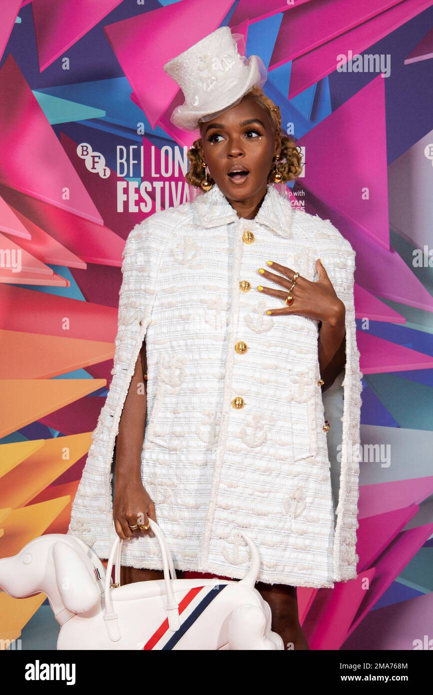 Janelle Monae poses for photographers upon arrival at the photo call for the film 'Glass Onion ...