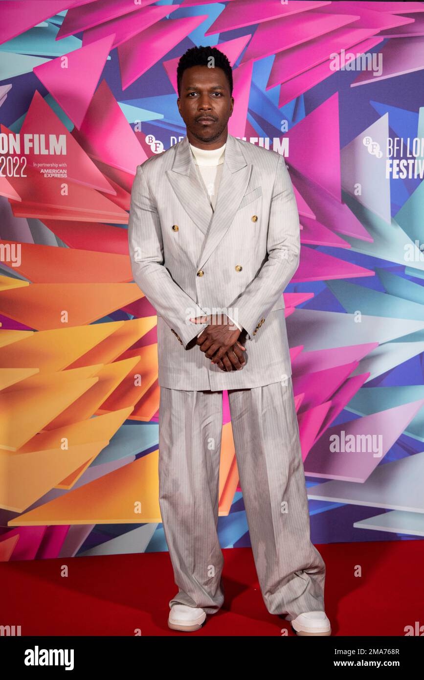 Leslie Odom Jr. poses for photographers upon arrival at the photo call ...
