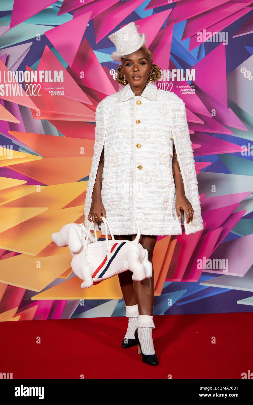 Janelle Monae poses for photographers upon arrival at the photo call for the film 'Glass Onion ...