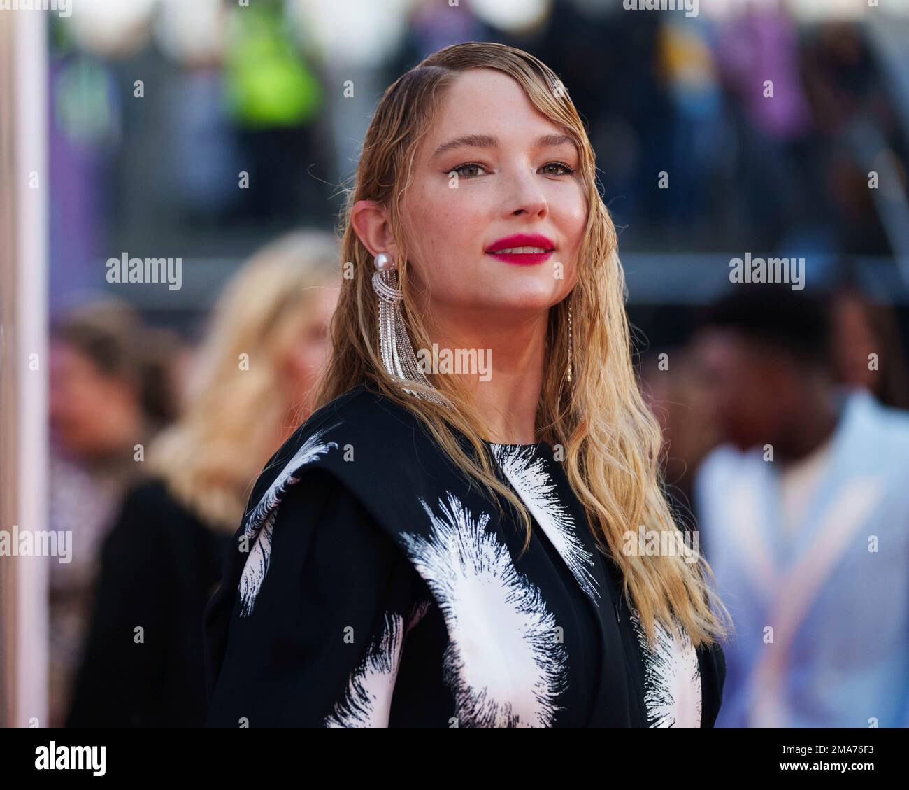 Haley Bennett poses for photographers upon arrival for the premiere of ...