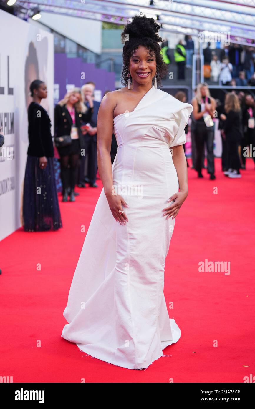 Chinonye Chukwa poses for photographers upon arrival for the premiere ...