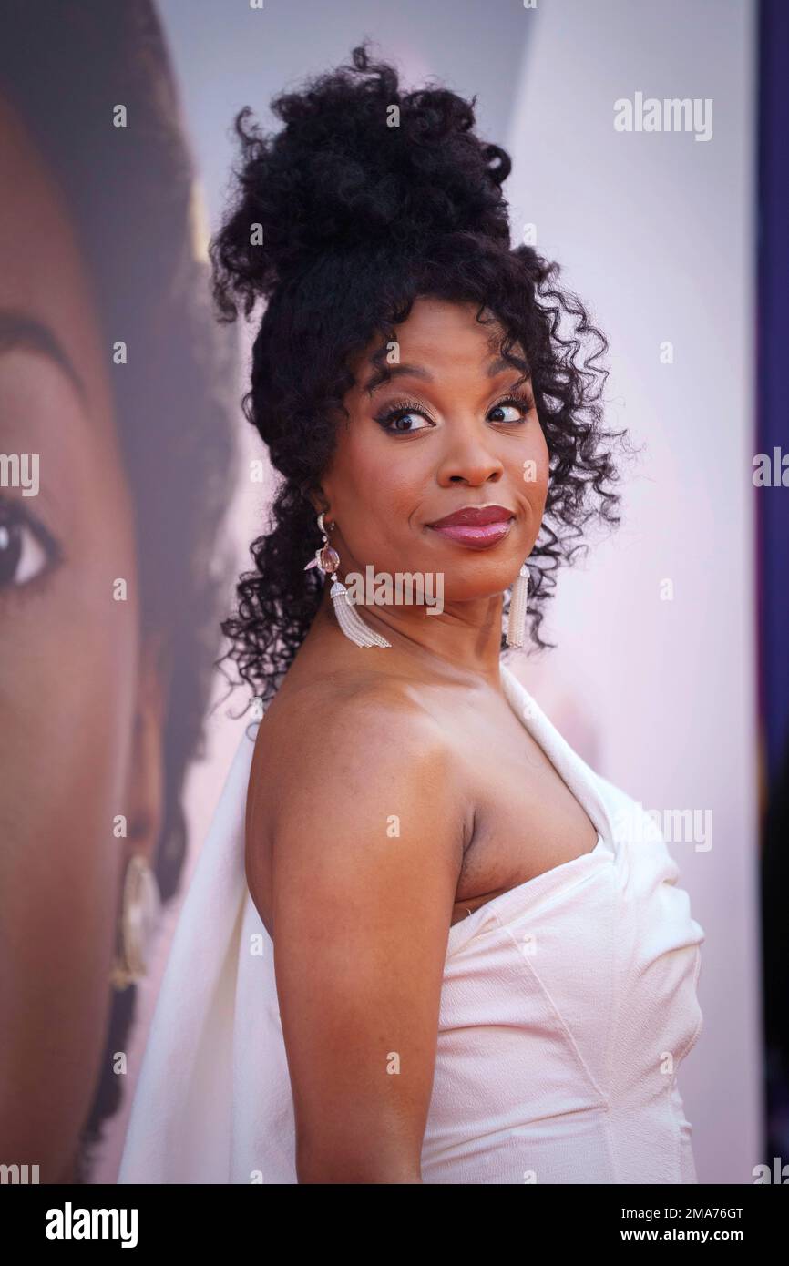 Chinonye Chukwa poses for photographers upon arrival for the premiere ...