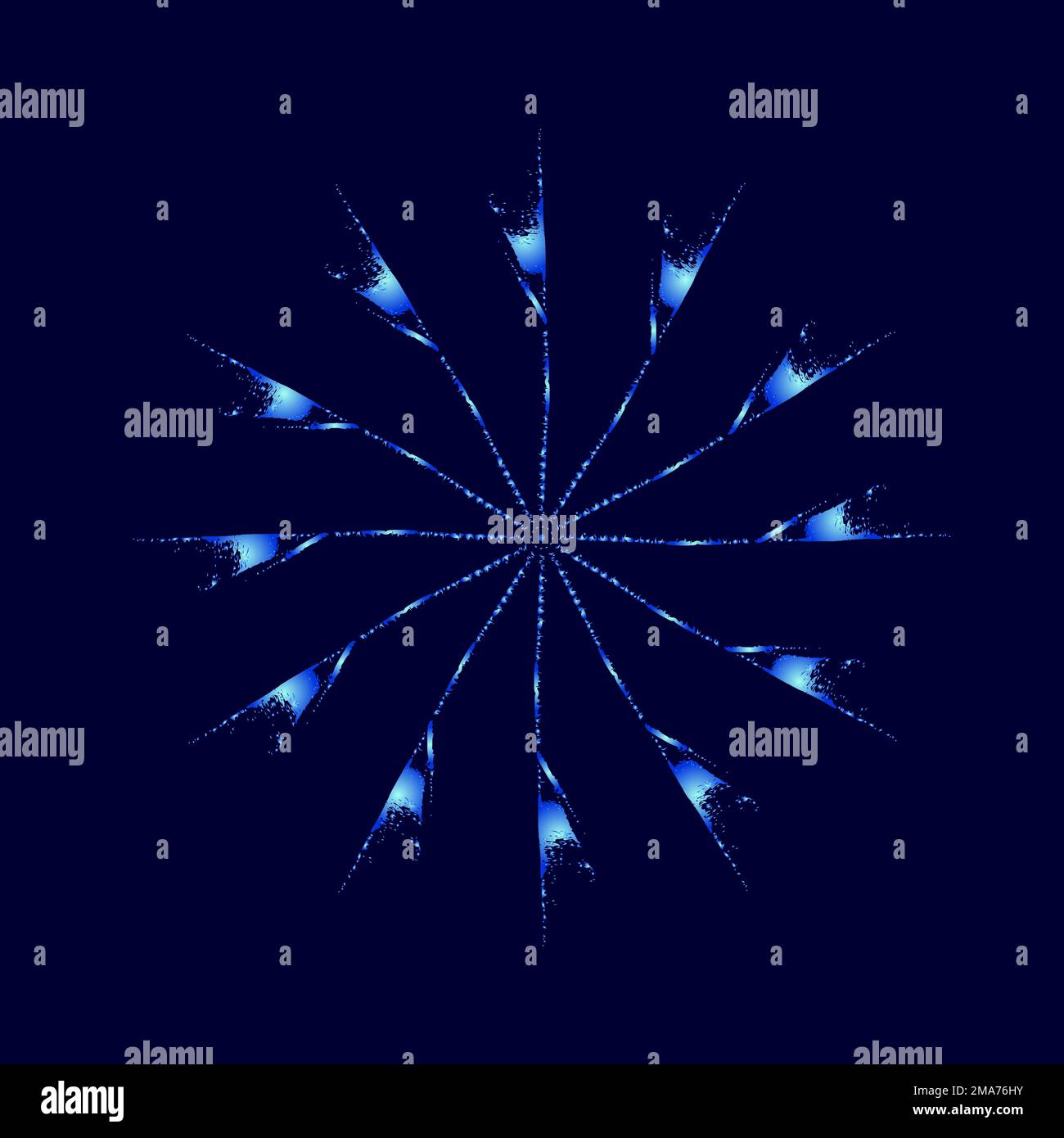 Shimmering neon shape. Luminous snowflake. Vector illustration Stock ...