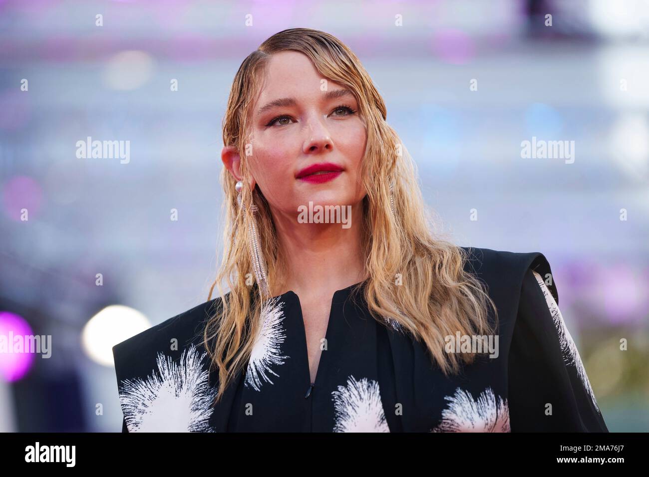 Haley Bennett poses for photographers upon arrival for the premiere of ...
