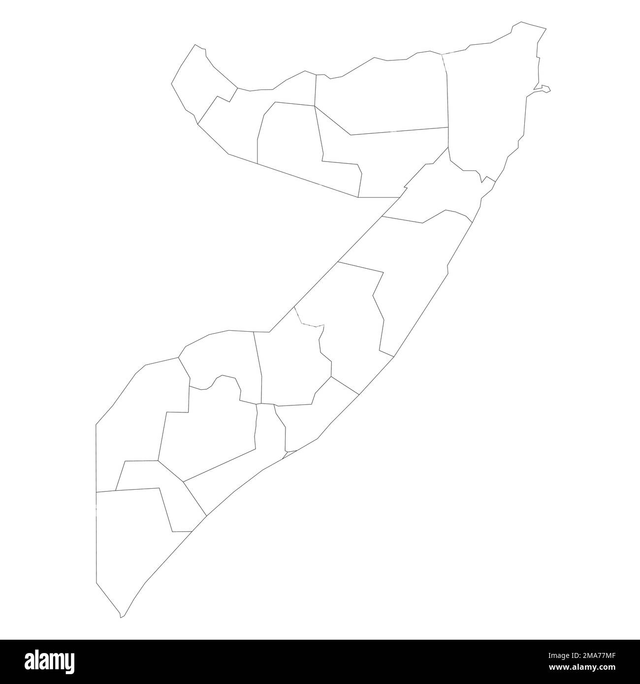 Large Administrative Map Of Somalia Somalia Large Administrative Map ... Large Administrative Map Of Somalia Somalia Large Administrative Map ...