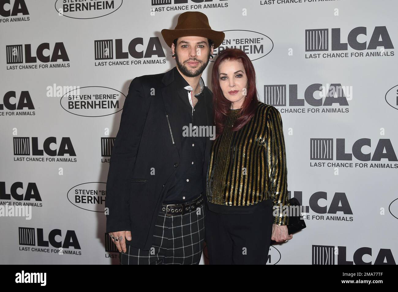 Navarone Garibaldi,left, and Priscilla Presley attend the "Last Chance ...