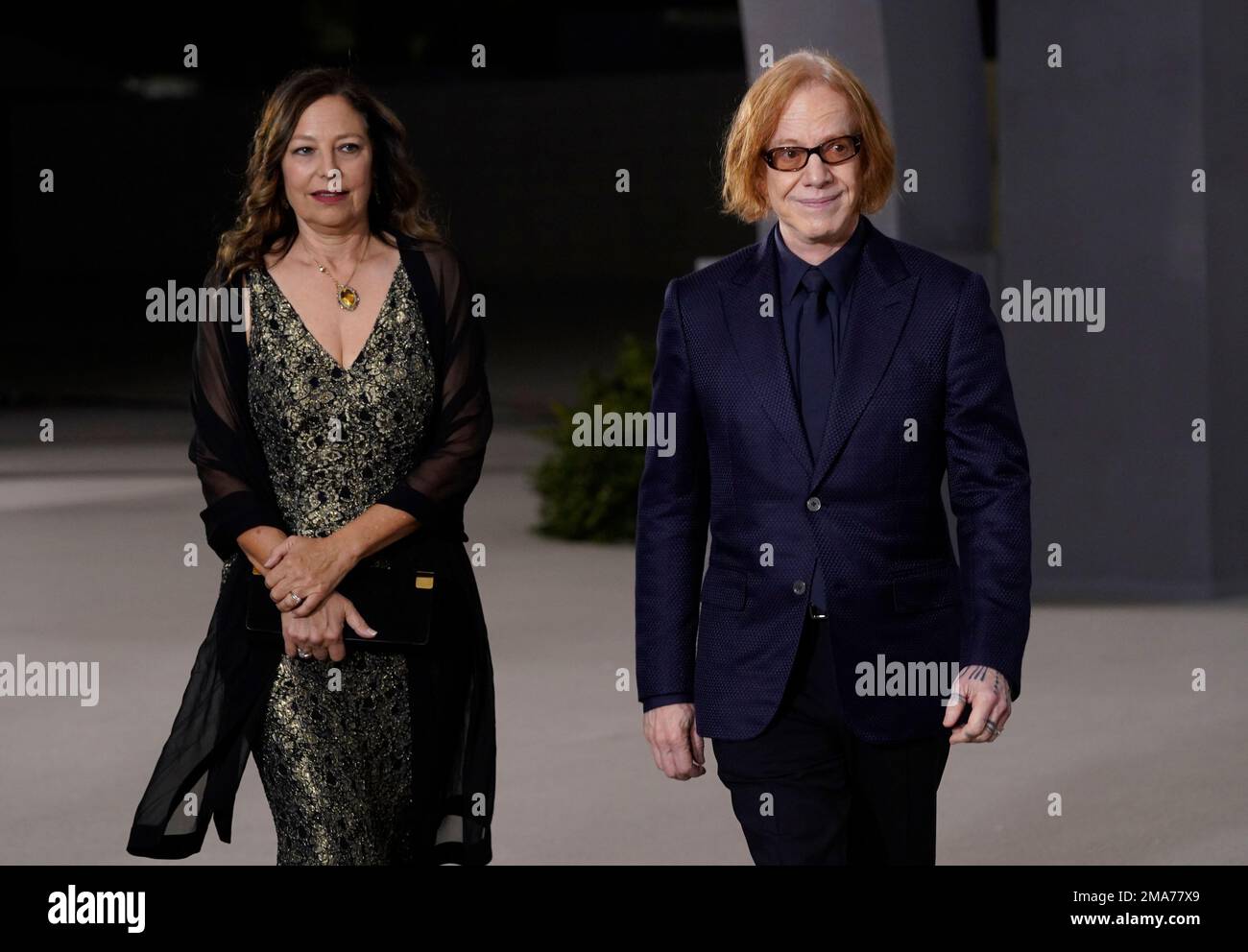 Laura Engel, left, and Danny Elfman arrive at the second annual Academy ...