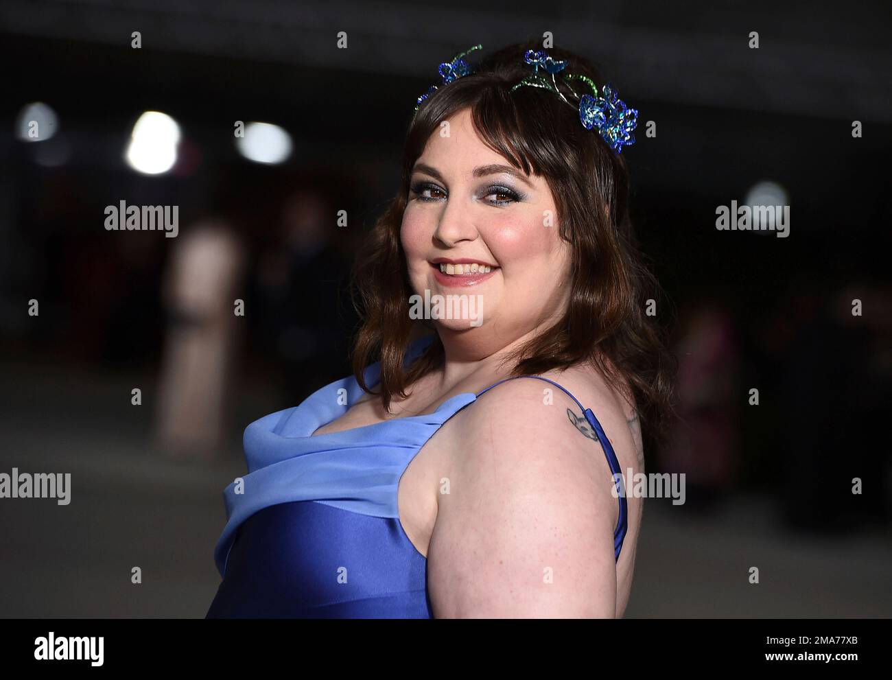 Lena Dunham arrives at the second annual Academy Museum gala at the ...