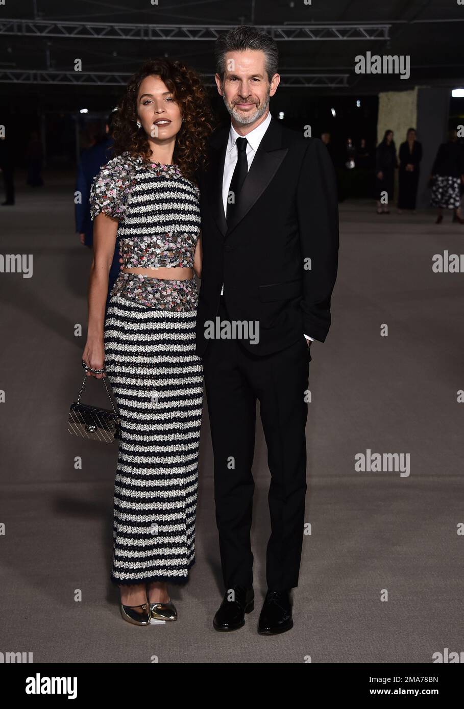 Cleo Wade, left, and Simon Kinberg arrive at the second annual Academy ...