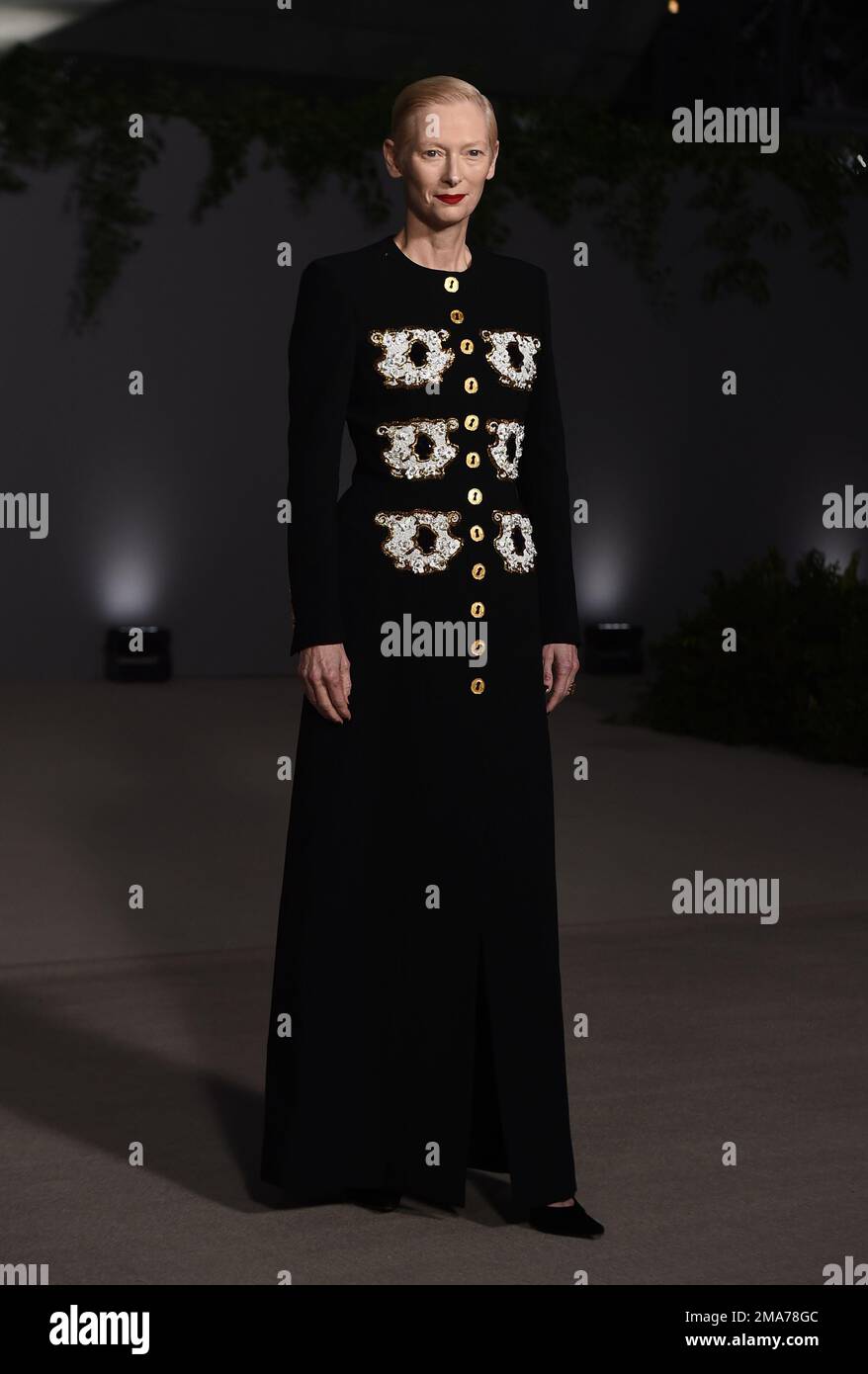 Tilda Swinton arrives at the second annual Academy Museum gala at the ...