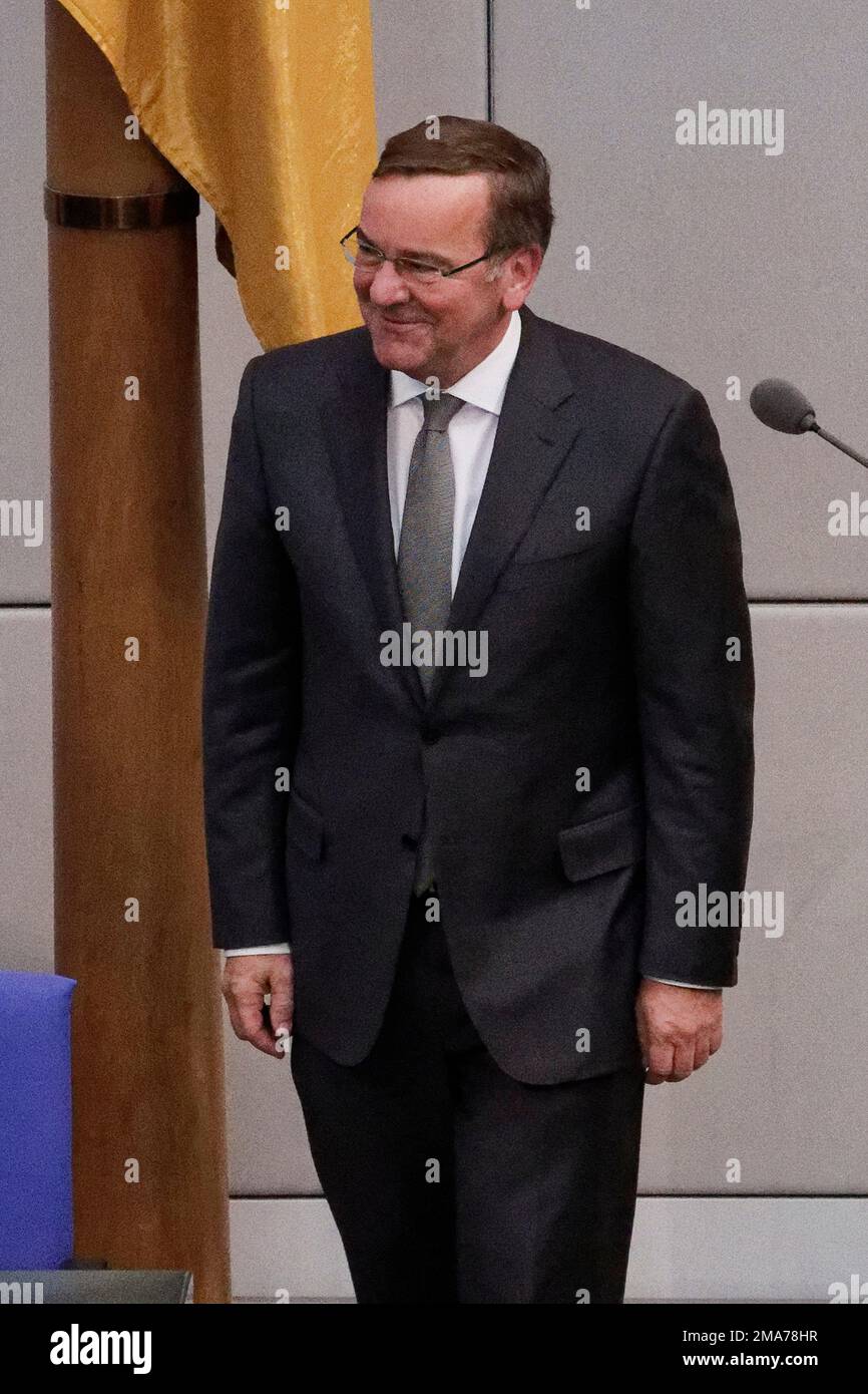 Berlin, Germany. 19th Jan, 2023. The new Minister of Defense, Boris ...