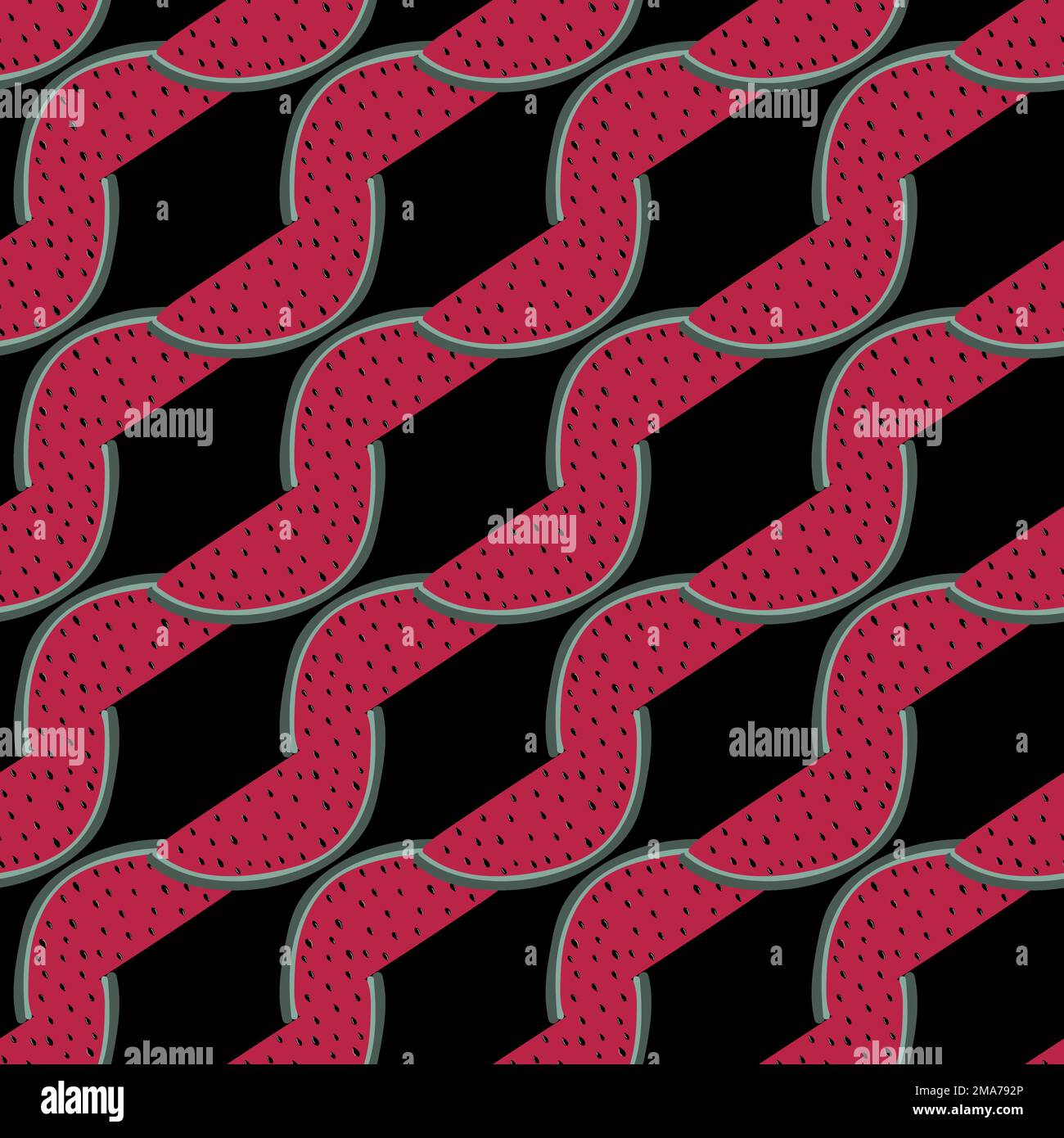 Seamless vector pattern with watermelon slices. Background texture ...