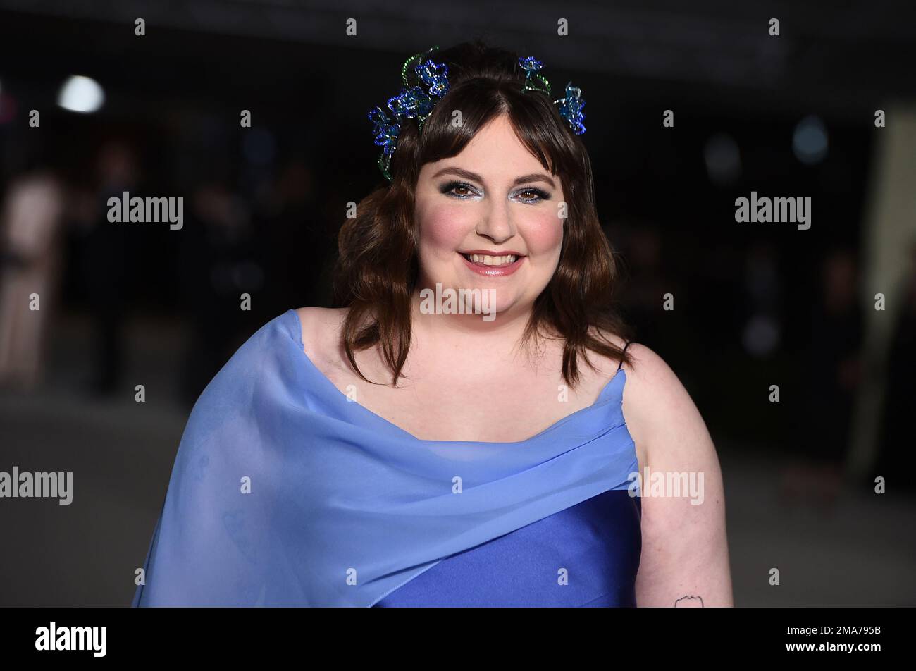 Lena Dunham arrives at the second annual Academy Museum gala at the ...