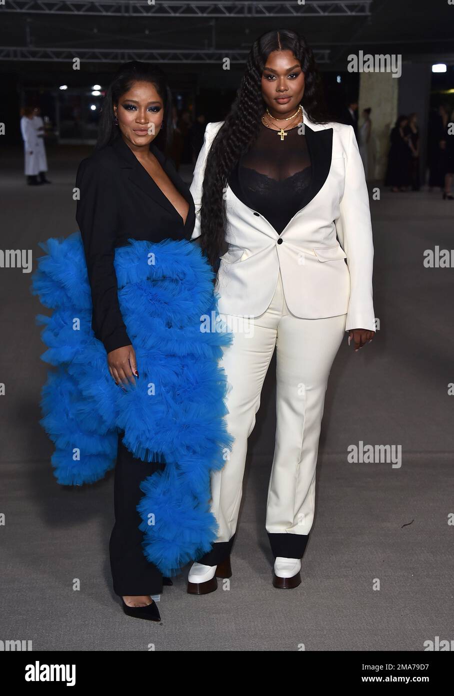 Keke Palmer, left, and Precious Lee arrive at the second annual Academy ...