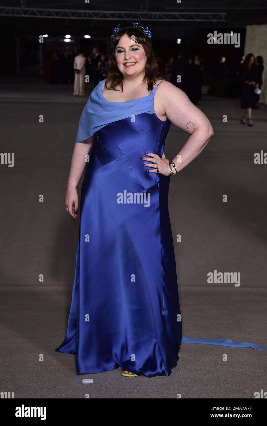 Lena Dunham arrives at the second annual Academy Museum gala at the ...
