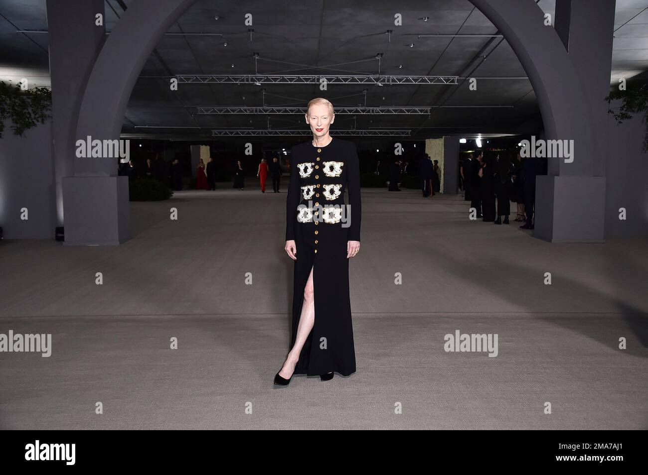 Tilda Swinton arrives at the second annual Academy Museum gala at the ...