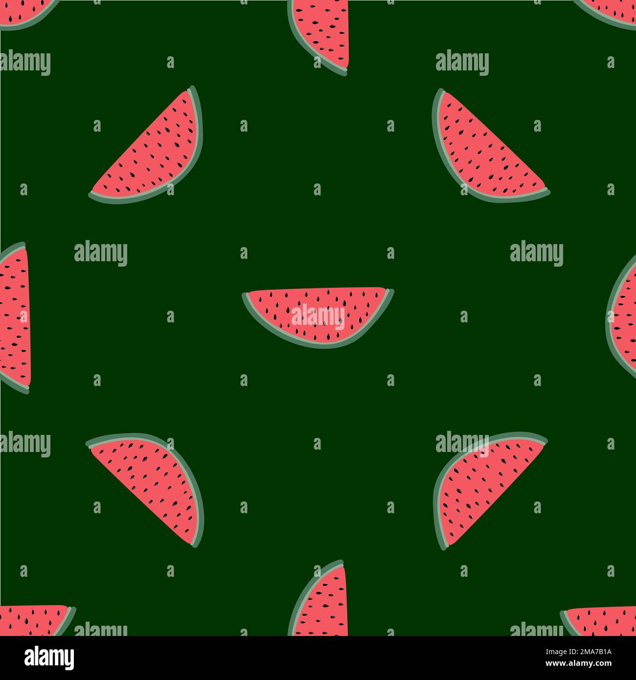 Seamless vector pattern with watermelon slices. Background texture ...