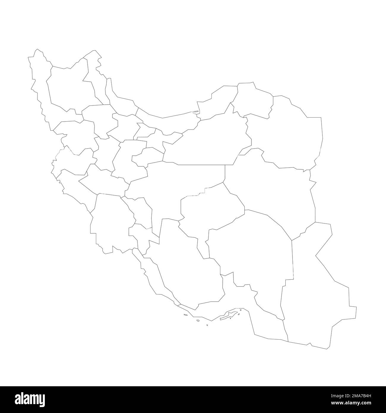 Iran political map of administrative divisions Stock Vector Image & Art - Alamy
