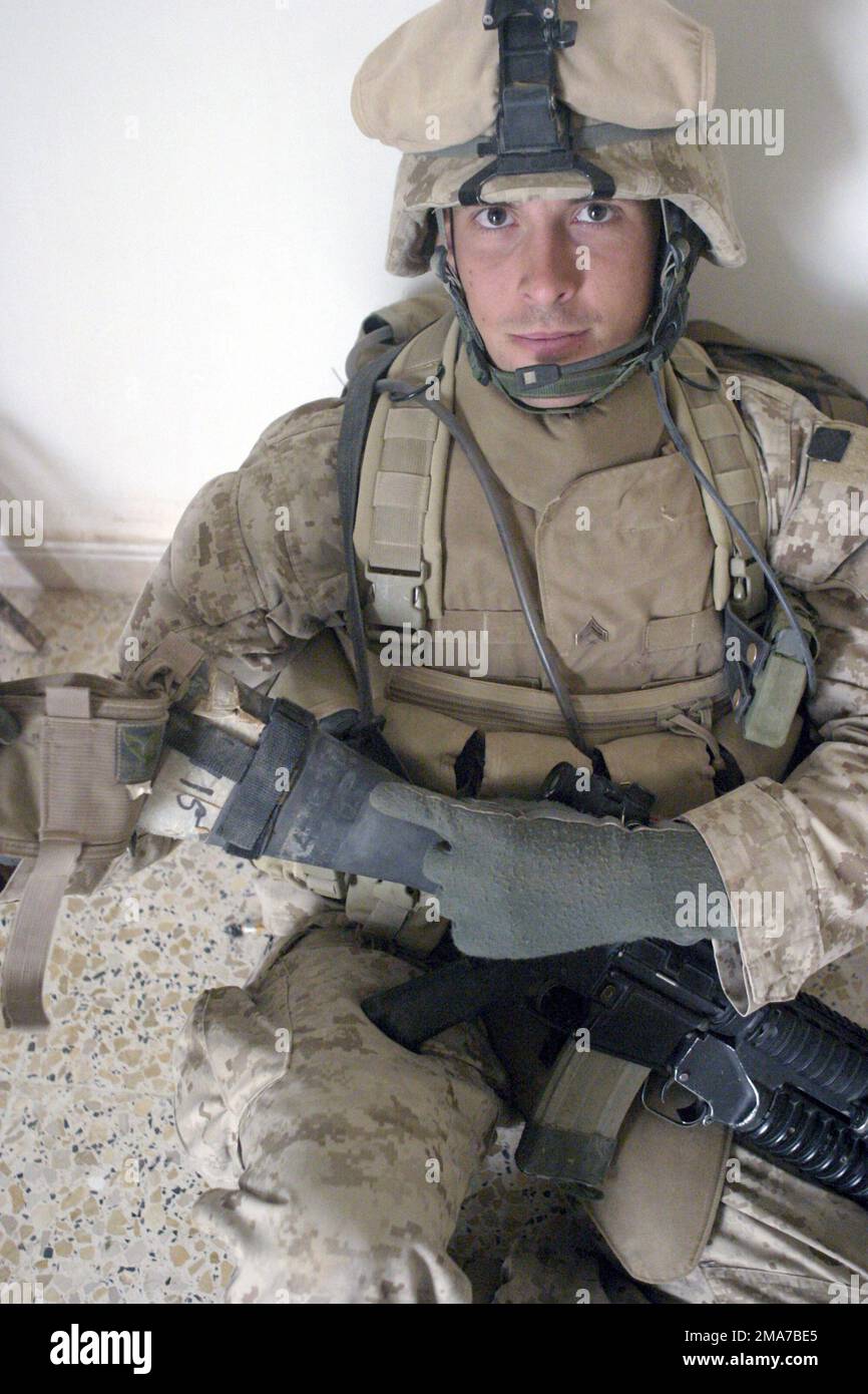 US Marine Corps (USMC) Corporal (CPL) Anthony J. Landrew, 2nd Marine ...