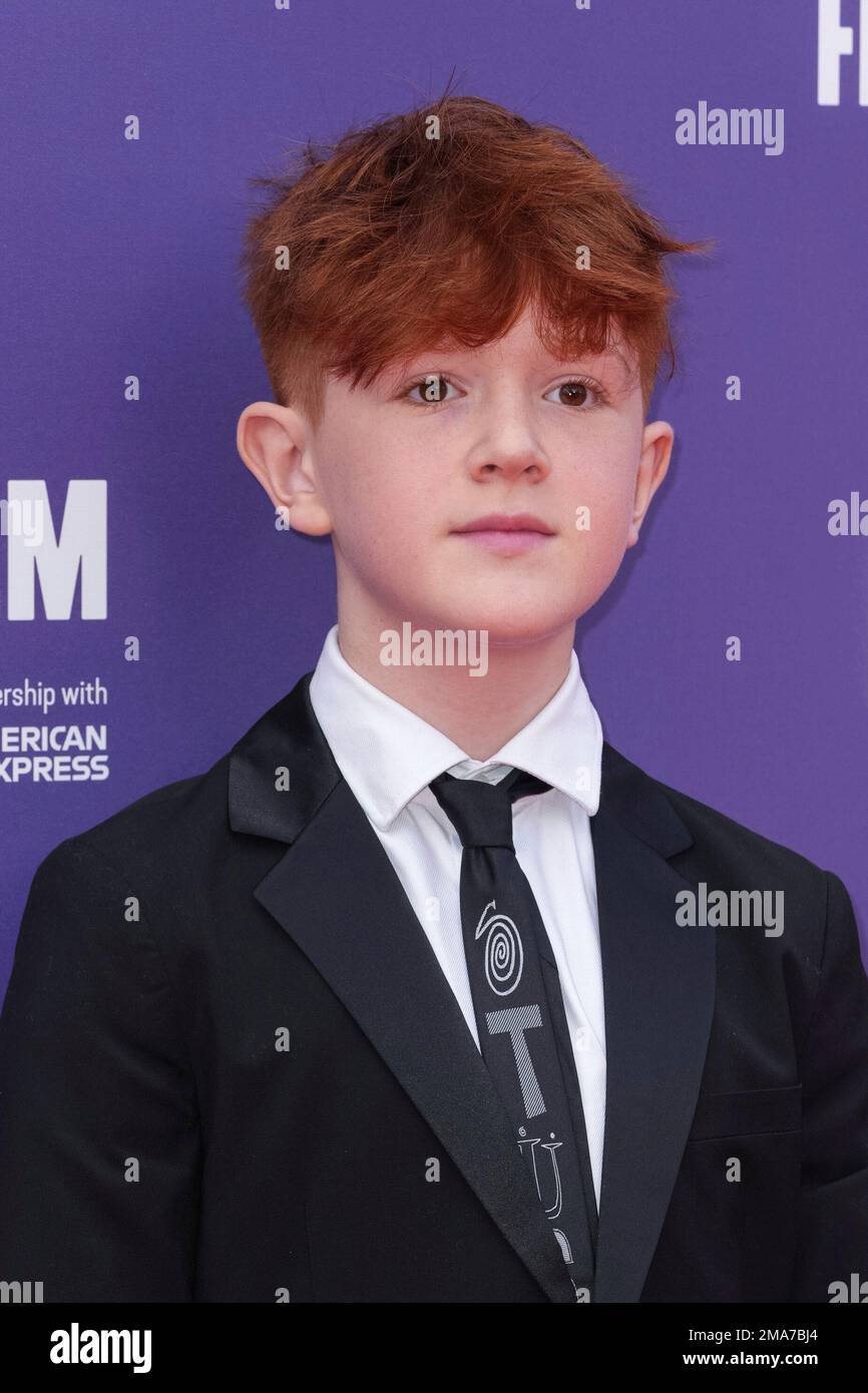 Gregory Mann poses for photographers upon arrival for the premiere of ...