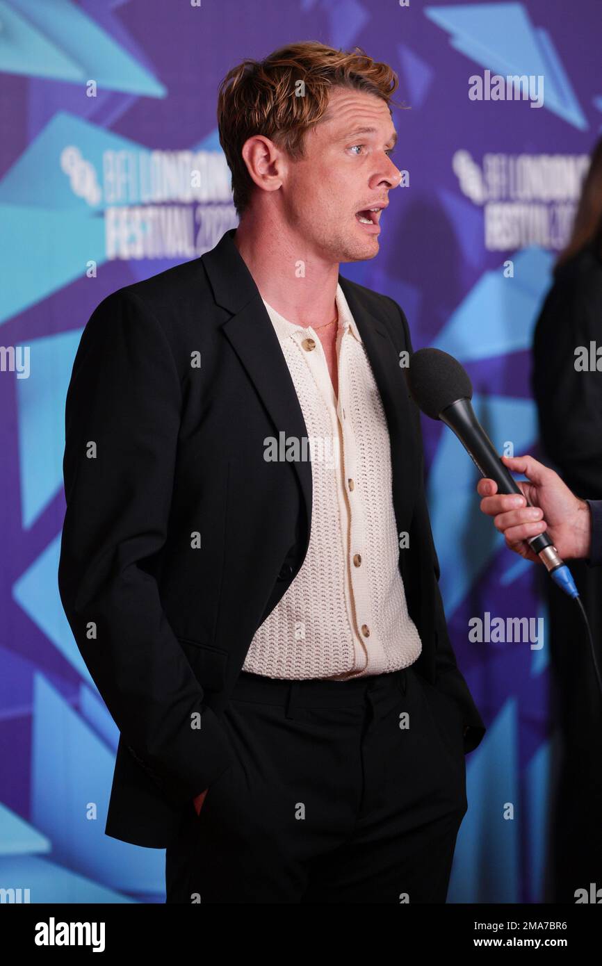 Jack O'Connell is interviewed upon arrival for the premiere of the film ...