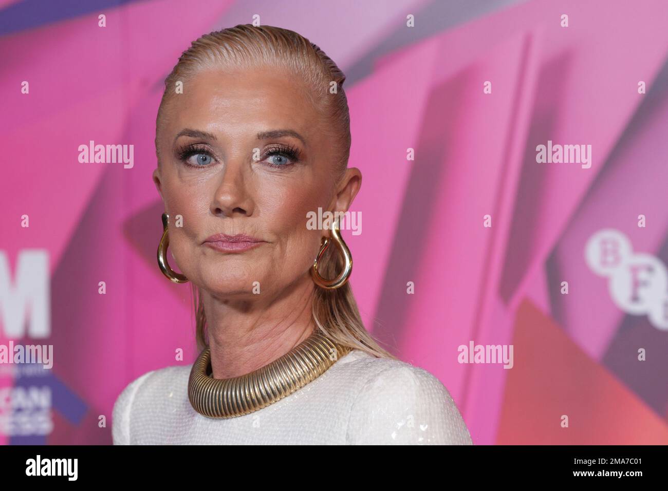 Joely Richardson poses for photographers upon arrival for the premiere ...