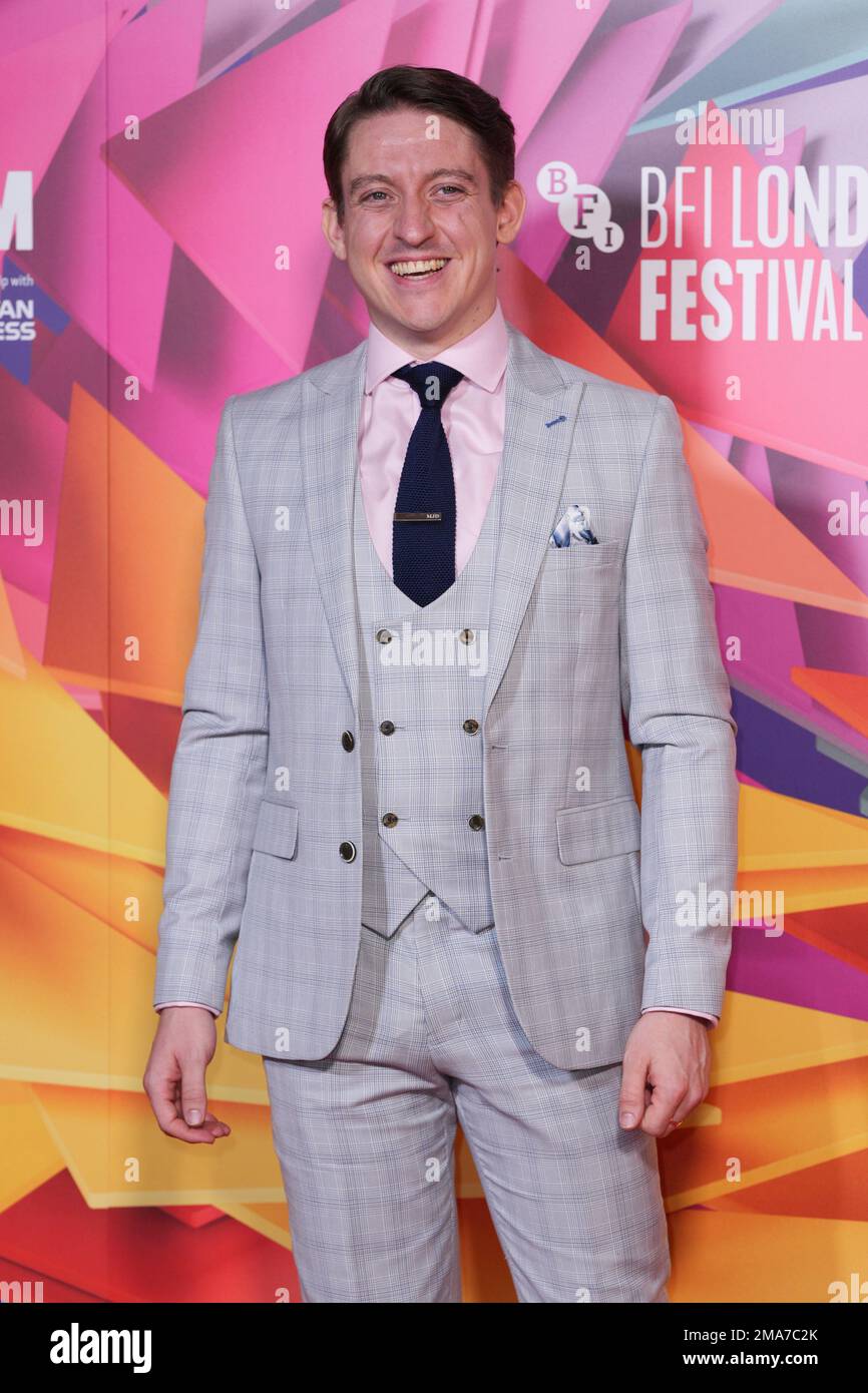 Matthew Duckett poses for photographers upon arrival for the premiere ...