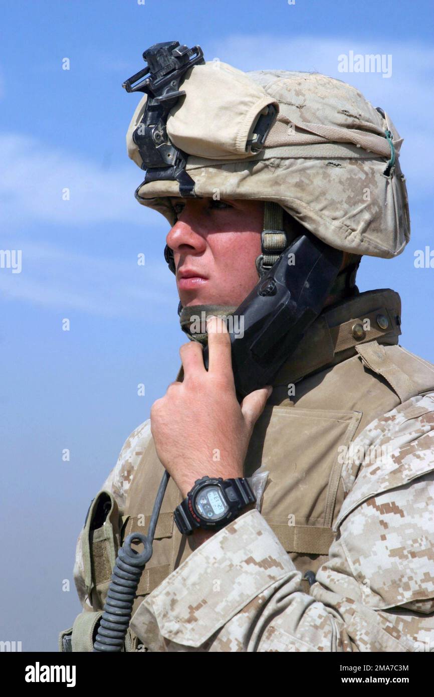 US Marine Corps (USMC) Lance Corporal (LCPL) Mark D. Haught, Rifleman ...