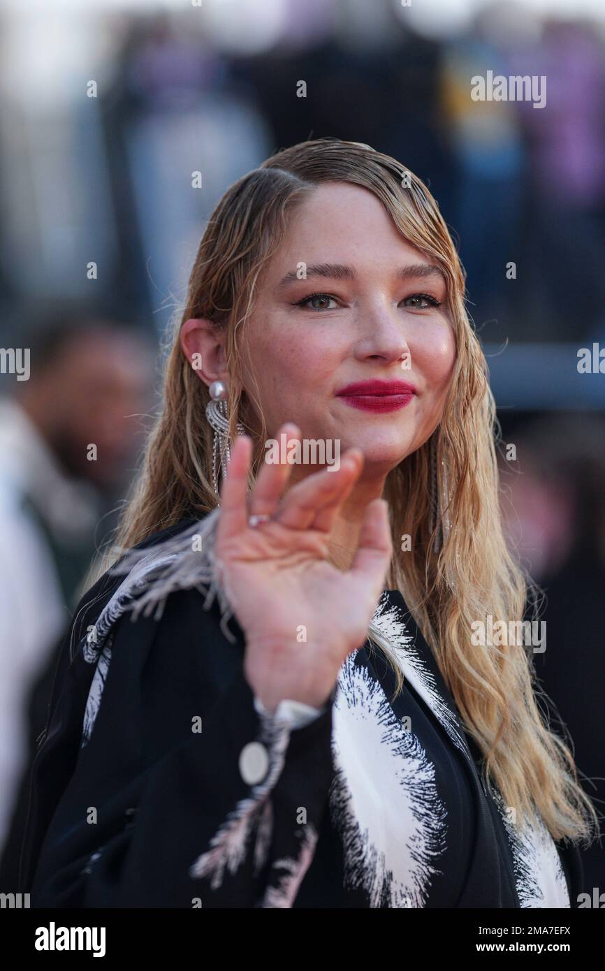 Haley Bennett poses for photographers upon arrival for the premiere of ...