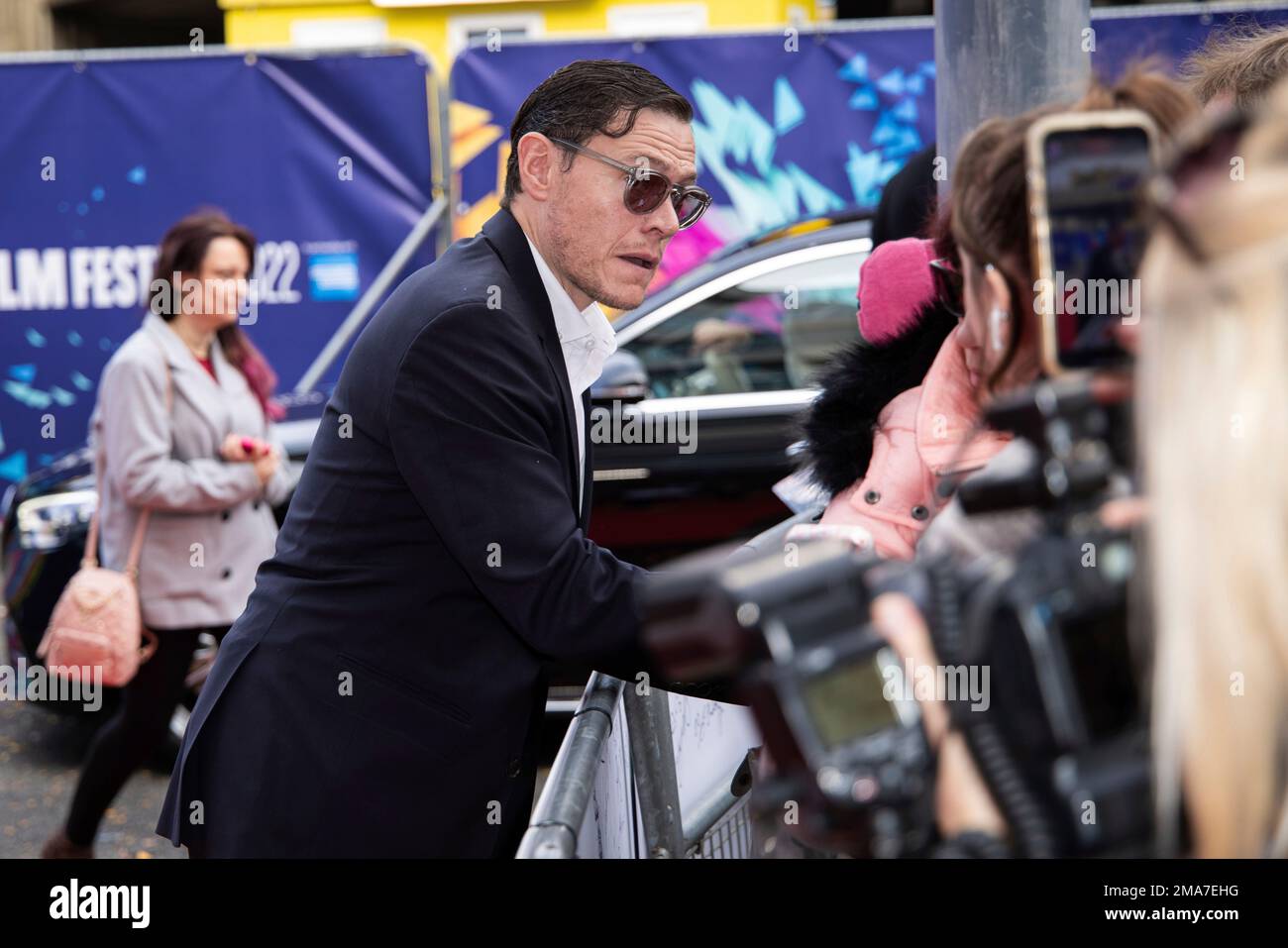 Burn Gorman interacts with fans upon arrival for the premiere of the ...