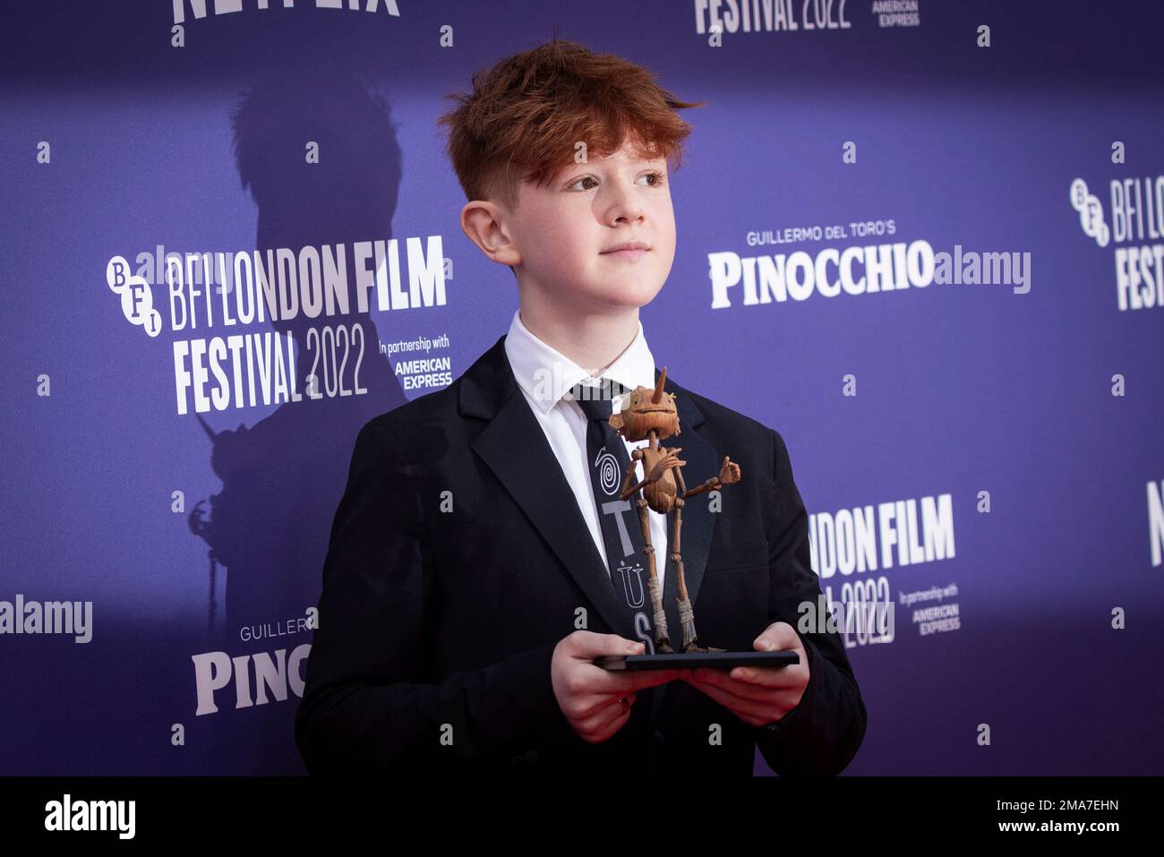 Gregory Mann poses for photographers upon arrival for the premiere of ...