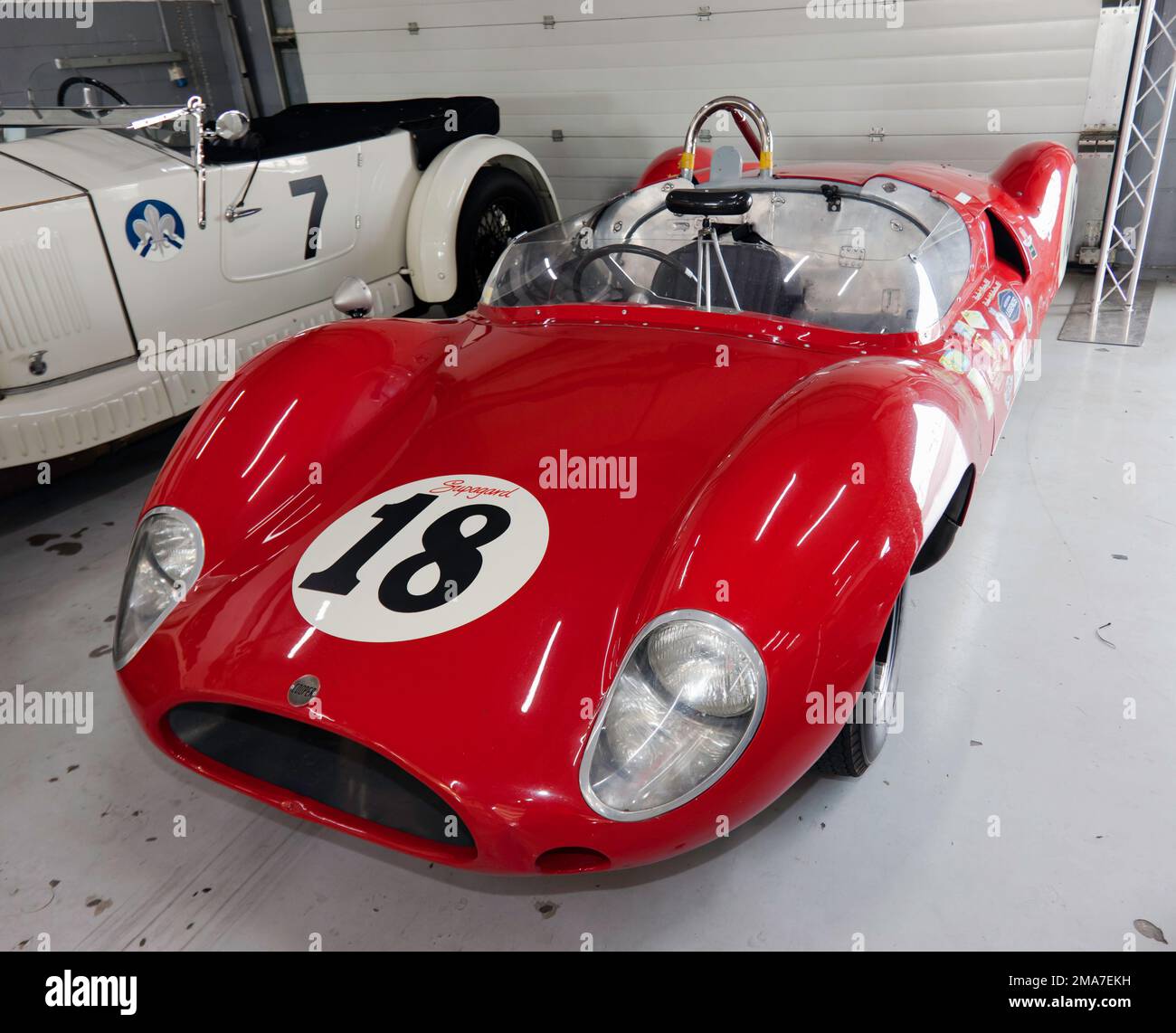 View of a Red, 1959, Cooper Monaco, of Anthony Ditheridge and Nick ...
