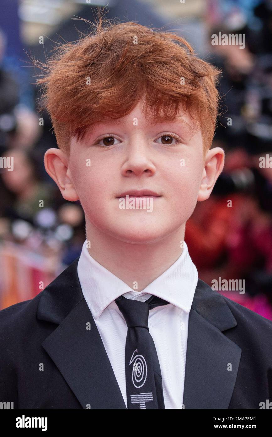 Gregory Mann poses for photographers upon arrival for the premiere of ...